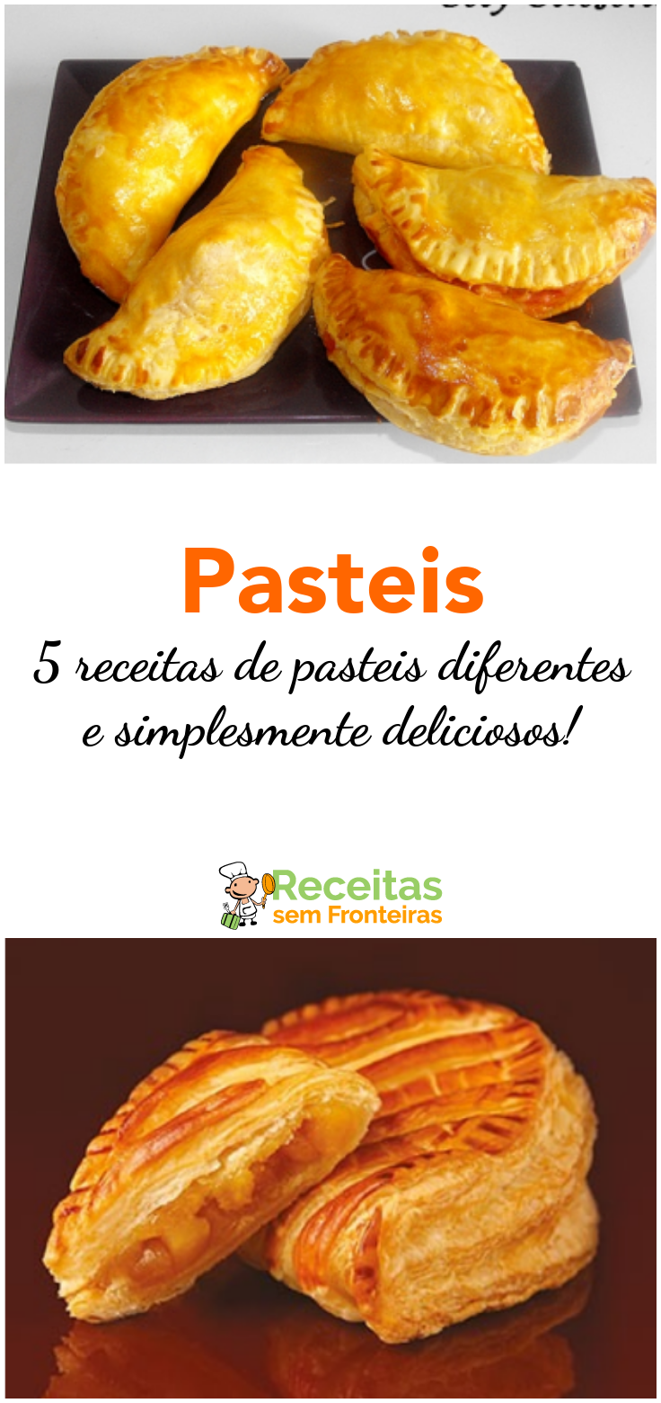 5 RECEITAS de PASTEIS diferentes e simplesmente DELICIOSOS!