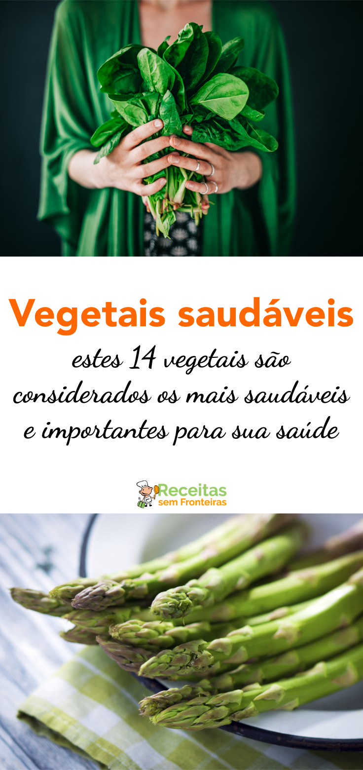 Os 14 vegetais mais saudáveis do mundo!
