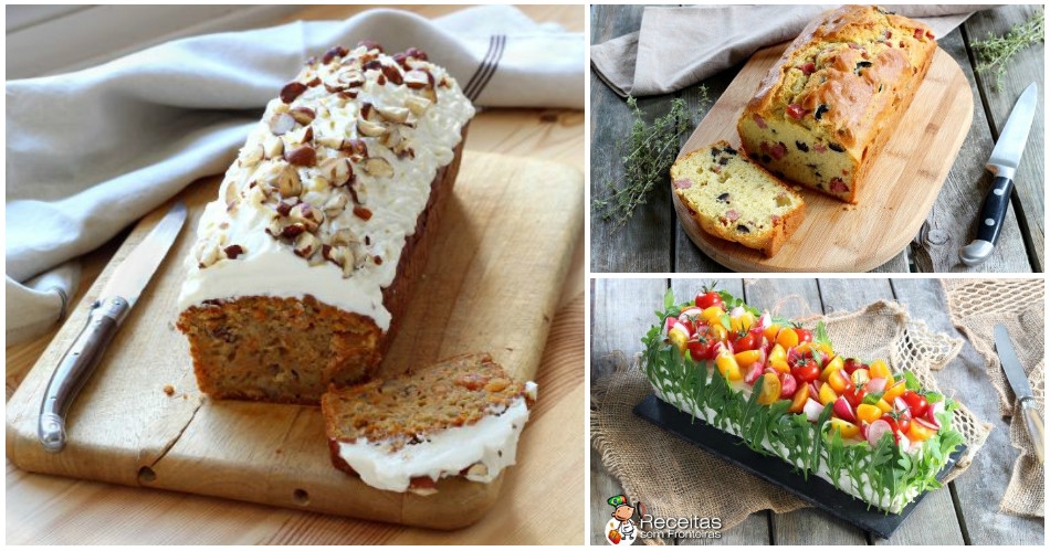 Estes 5 CAKES SALGADOS e DOCES para você FAZER e se DELICIAR!