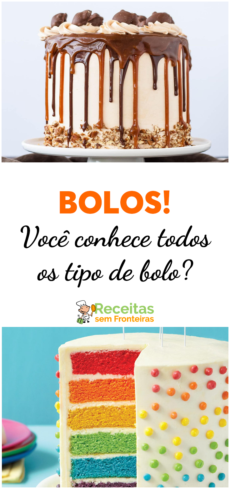 Layer cake, chiffon cake, naked cake, rainbow cake, etc.: pequena ...