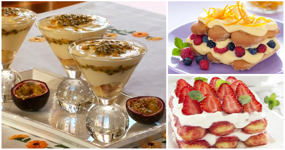 Estes 5 TIRAMISUS DE FRUTAS fazem a ALEGRIA do VERÃO!